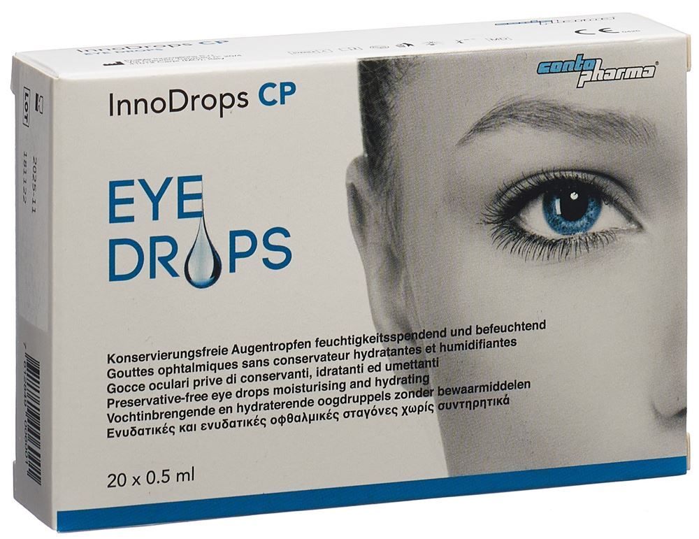 INNODROPS CP Augentropfen 20 Monodosen | Feuchtigkeit für trockene Augen